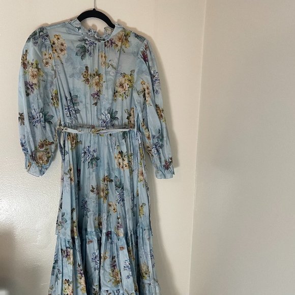 Behida Dolic | Dresses | Behida Dolic Millinery Blue Floral Long ...